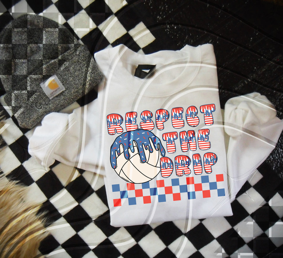 Respect the Drip Volleyball - Digital Download- PNG – GeezLouise